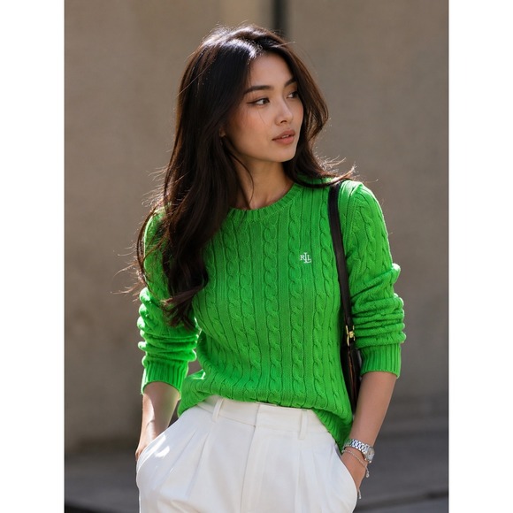 Lauren Ralph Lauren | Sweaters | Lauren Ralph Lauren Womens Kelly Green ...